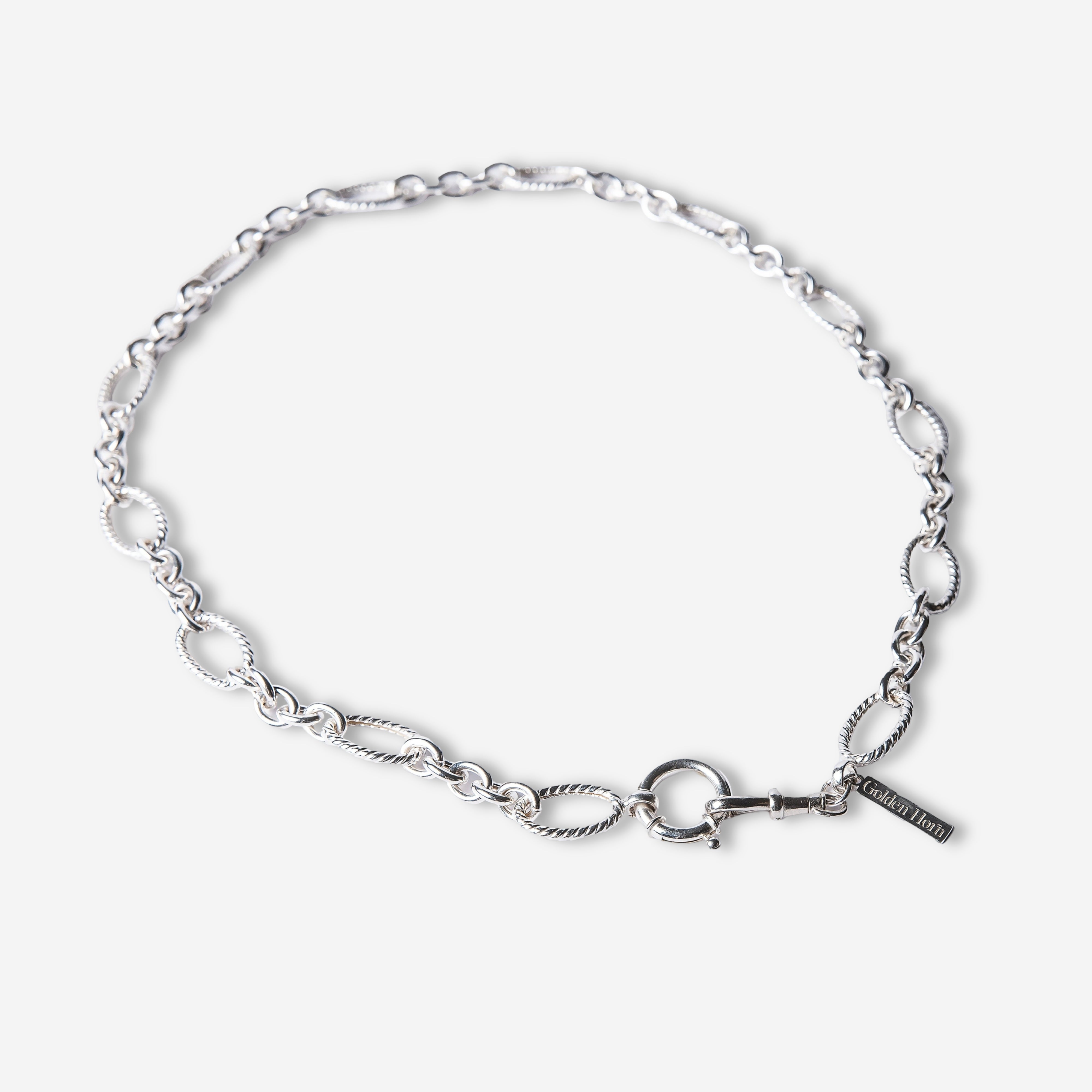 Pure Chunky Chain Silver Necklace | Golden Horn